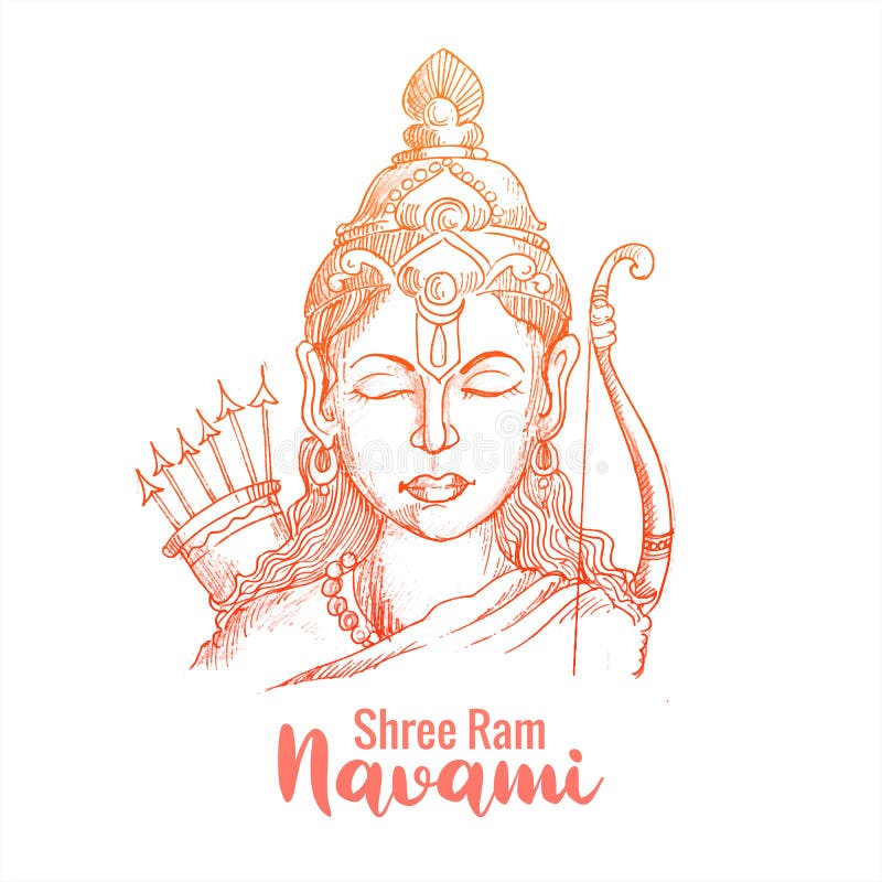 Shri Ram Navami Festival Bow and Arrow Watercolour Card Design Stock ... Shri Ram Navami Festival Bow and Arrow Watercolour Card Design Stock ...