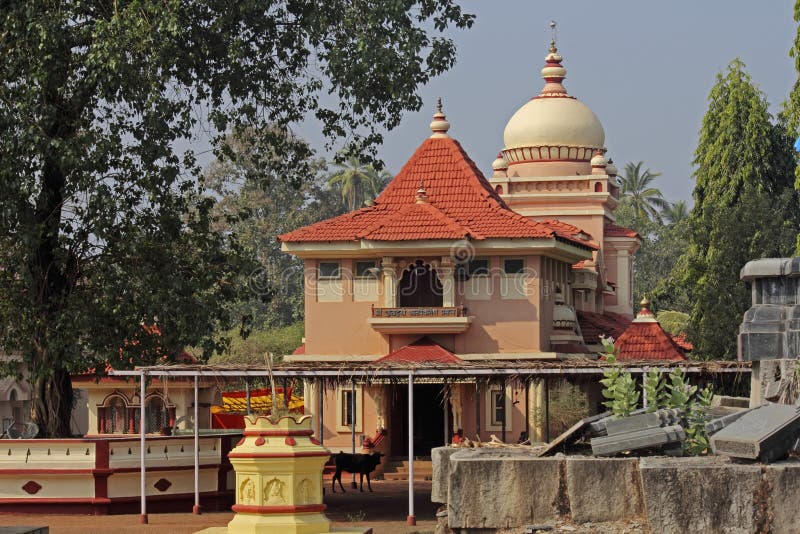 Shri Shantadurga Temple, Goa, India Fotografia Stock - Immagine di ...