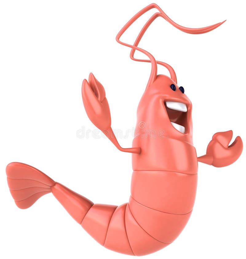 Cartoon shrimp stock vector. Illustration of nature, food - 29081193
