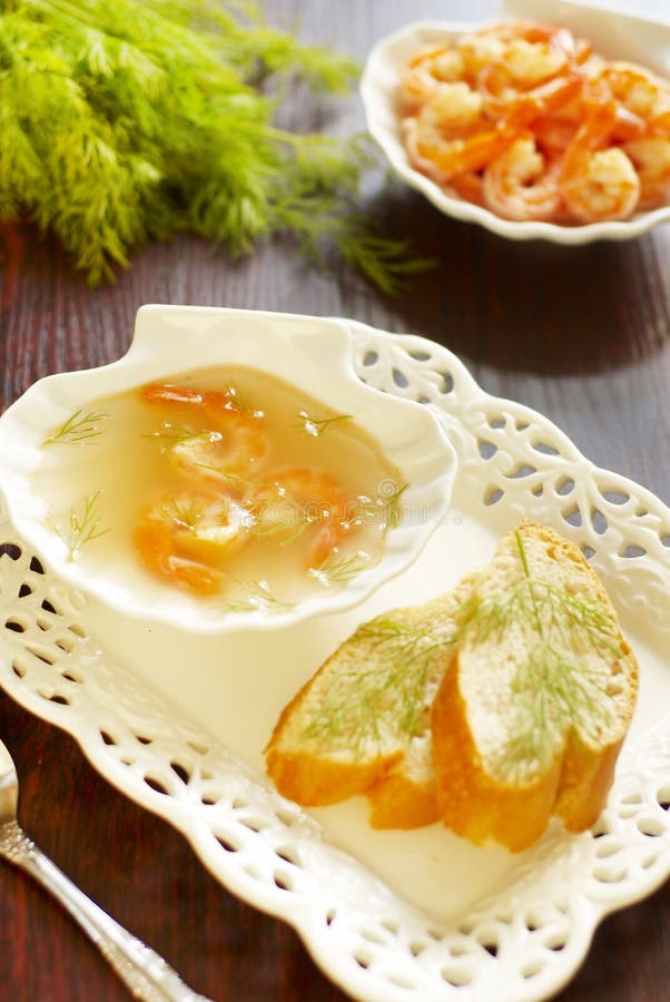 Shrimp broth stock image. Image of gastronomy, seafood - 16068035