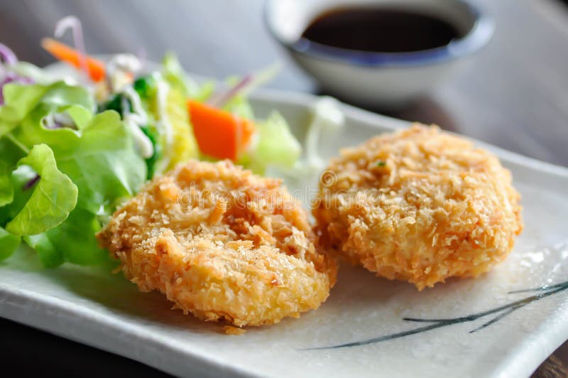Shrimp Cakes or Fried Shrimp Balls , Deep Fried Shrimp Balls Stock ...