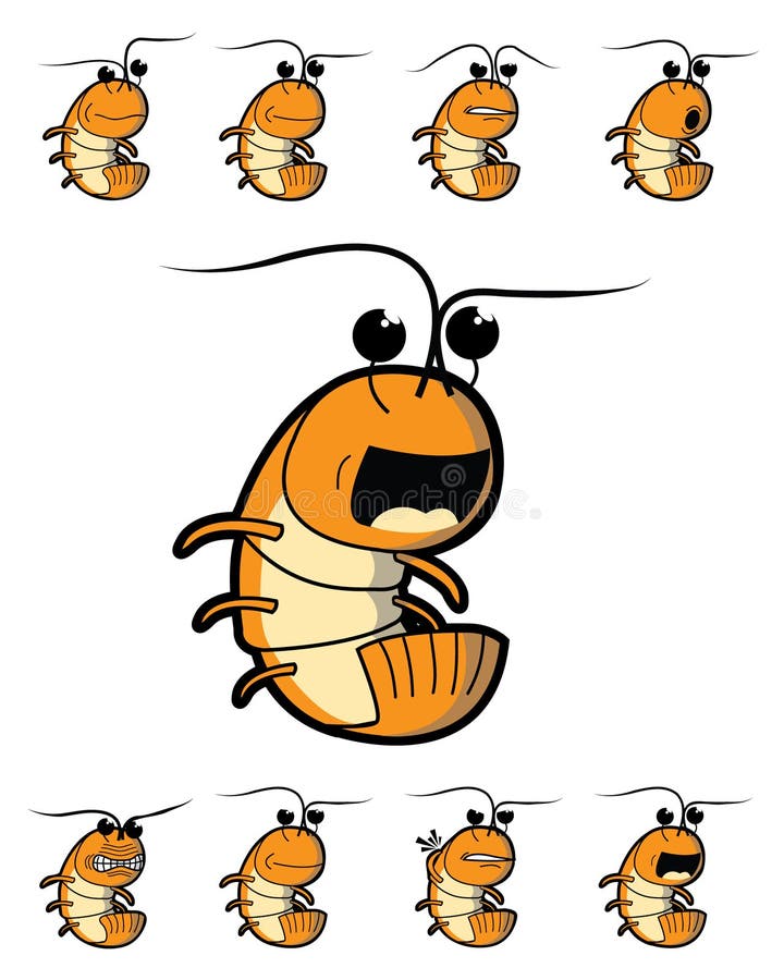 Angry Shrimp, Illustration, Vector Stock Vector - Illustration of fresh ...