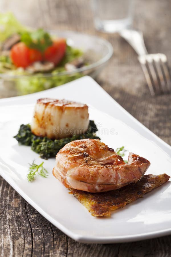 Shrimp stock photo. Image of diet, closeup, cilantro - 54404616