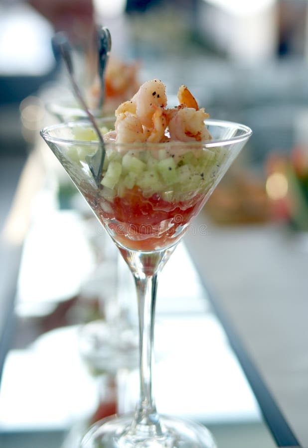 Shrimp cocktail stock image. Image of tasty, wineglass - 11707365