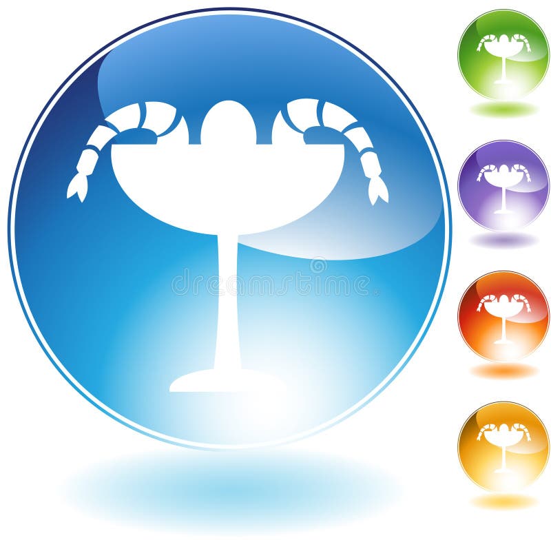 Shrimp Cocktail Drawing Illustration Vector. Stock Vector ...