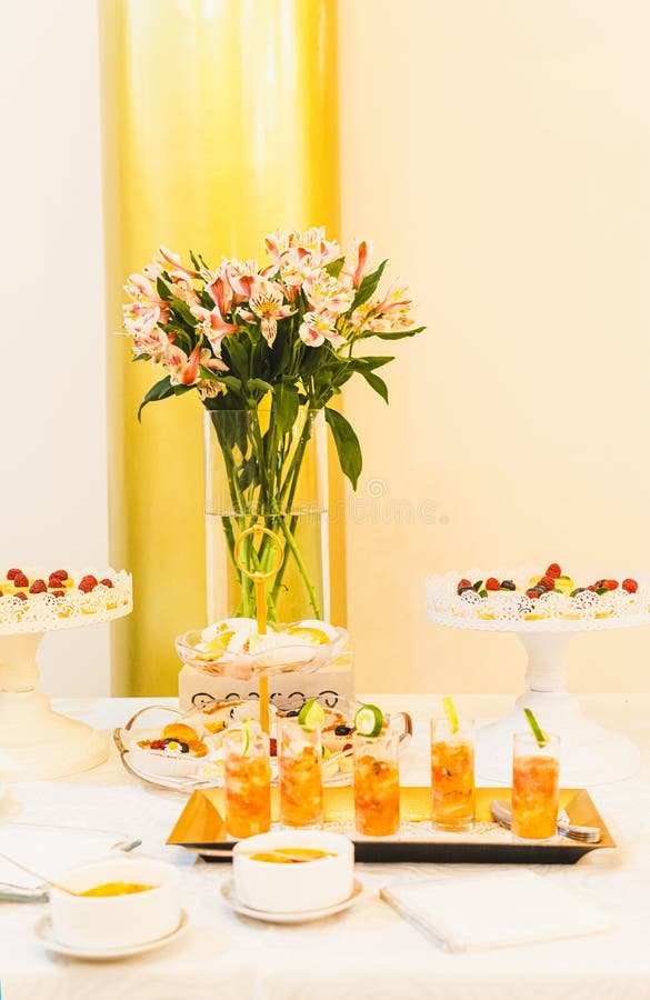 Shrimp Cocktail in a Buffet with More Food Stock Image - Image of ...