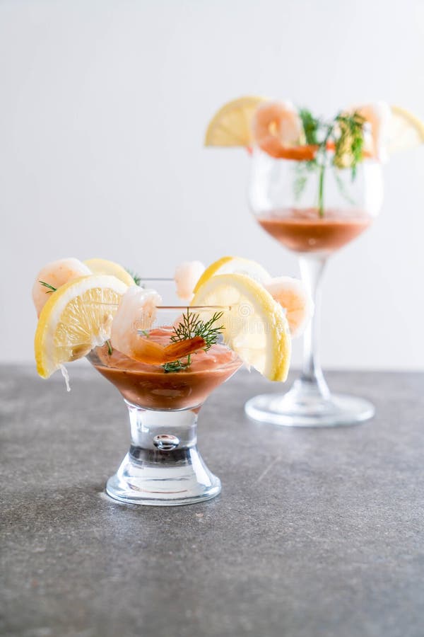 Shrimp cocktail with sauce stock photo. Image of cuisine - 113036796