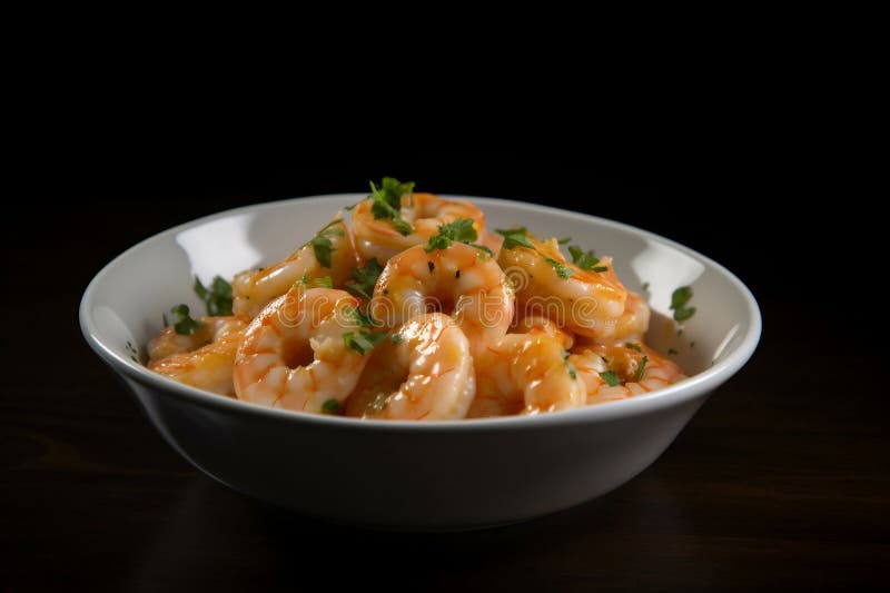 Shrimp Dish. Healthy Eating Stock Illustration - Illustration of food ...