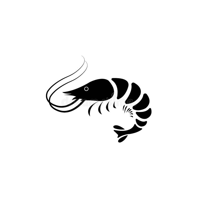 Shrimp icon logo vector stock illustration. Illustration of delicious ...