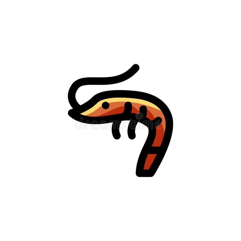 Shrimp Icon stock vector. Illustration of ingredient - 266546487