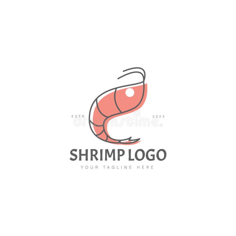 Shrimp Logo Design Icon Illustration Stock Vector - Illustration of ...