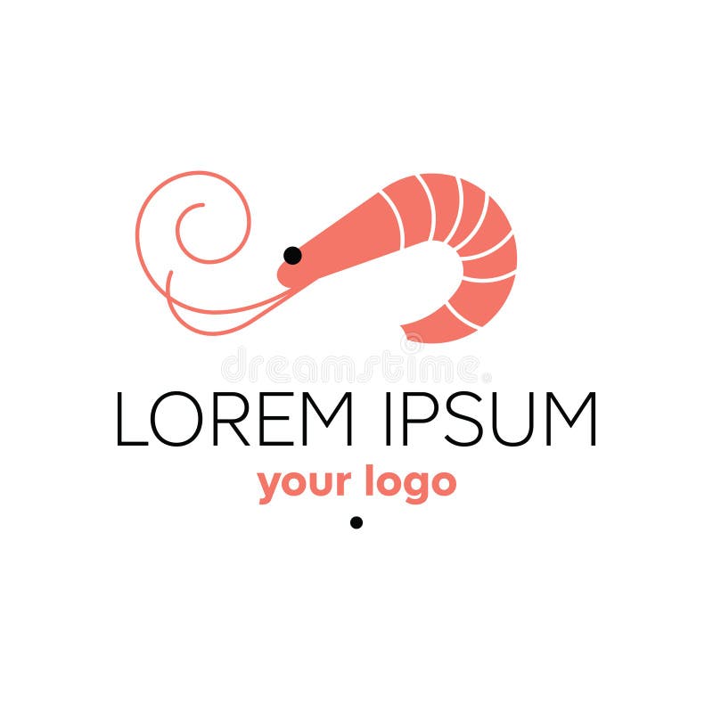 Shrimp Logo. Isolated Shrimp On White Background Stock Vector ...