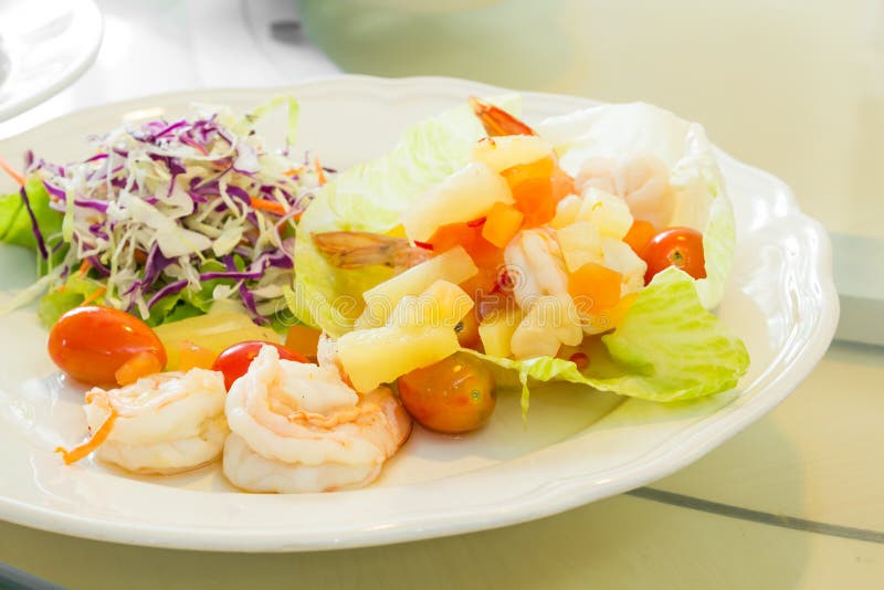 Shrimp mix salad stock photo. Image of meal, fresh, food - 35158574