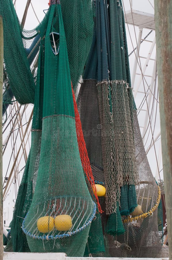 Shrimp boat with nets stock photo. Image of keyes, charters - 1998694
