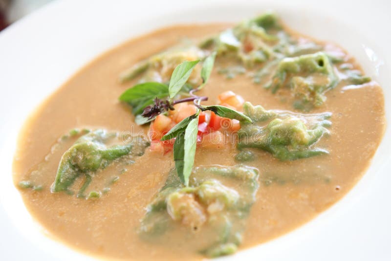 Shrimp ravioli pasta stock image. Image of lobster, korean - 29449837