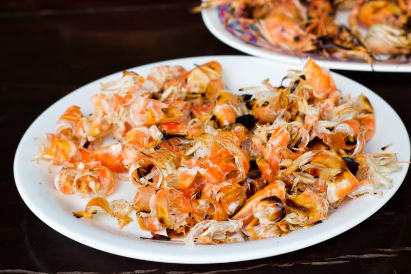 Shrimp Remainder Cancer after Meal Stock Photo - Image of cancer, ready ...