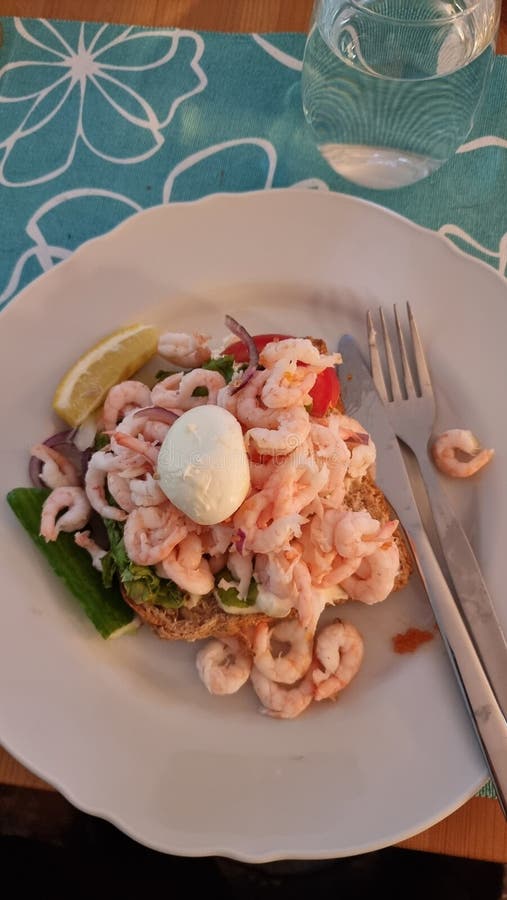 Shrimp sandwich lunch stock image. Image of lunch, food - 275424649