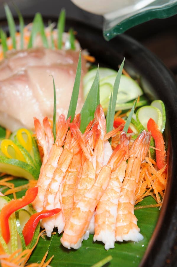 Shrimp sashimi stock image. Image of japanese, cool, sashimi - 30159901