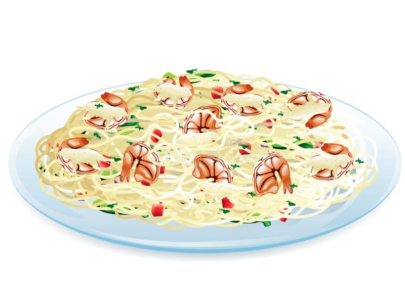 Shrimp Pasta Stock Illustrations – 6,801 Shrimp Pasta Stock ...