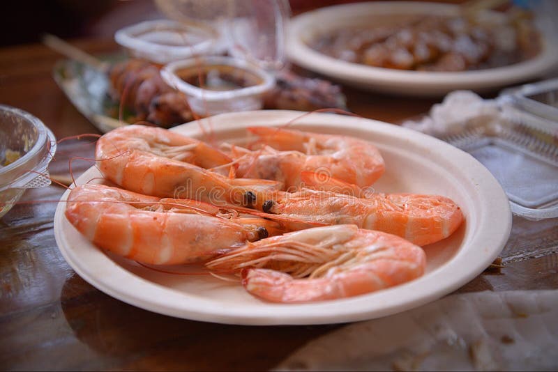 Shrimp stock photo. Image of meal, cooking, seafood - 115889854
