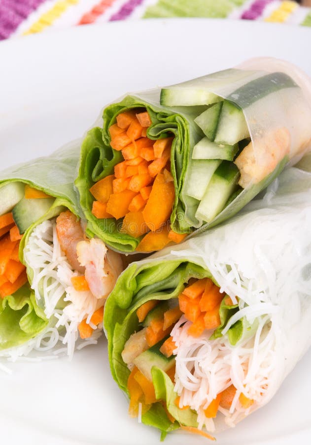 Shrimp spring roll stock photo. Image of rice, sandwich - 39599730