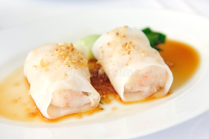 Shrimp Spring Rolls stock image. Image of rice, sauce - 39687231