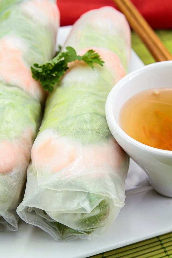 Shrimp spring stock photo. Image of home, asia, vegetarian - 163168306