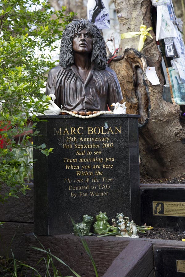 Shrine to Marc Bolan editorial stock photo. Image of marc - 172693743