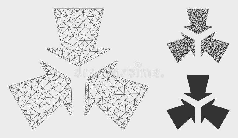 Shrink Arrows Flat Icon Illustration Stock Vector - Illustration of ...