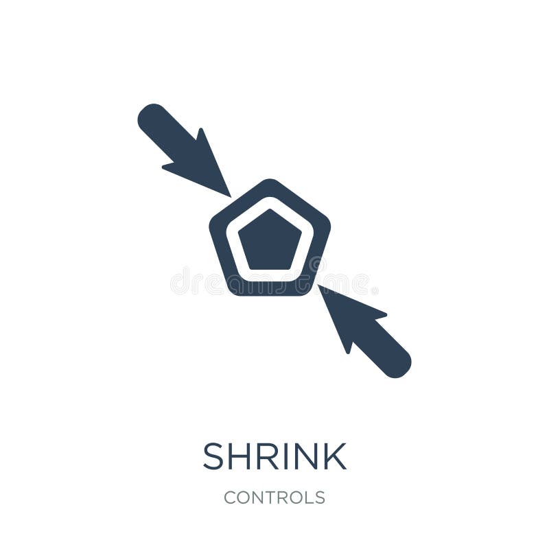 Shrink Icon in Trendy Design Style. Shrink Icon Isolated on White ...