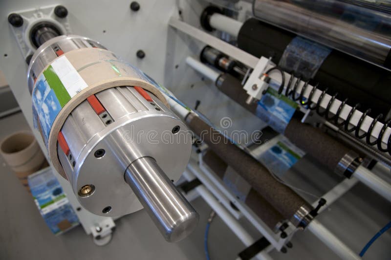 Shrink Sleeve Labeler Machine. Stock Image - Image of processes ...