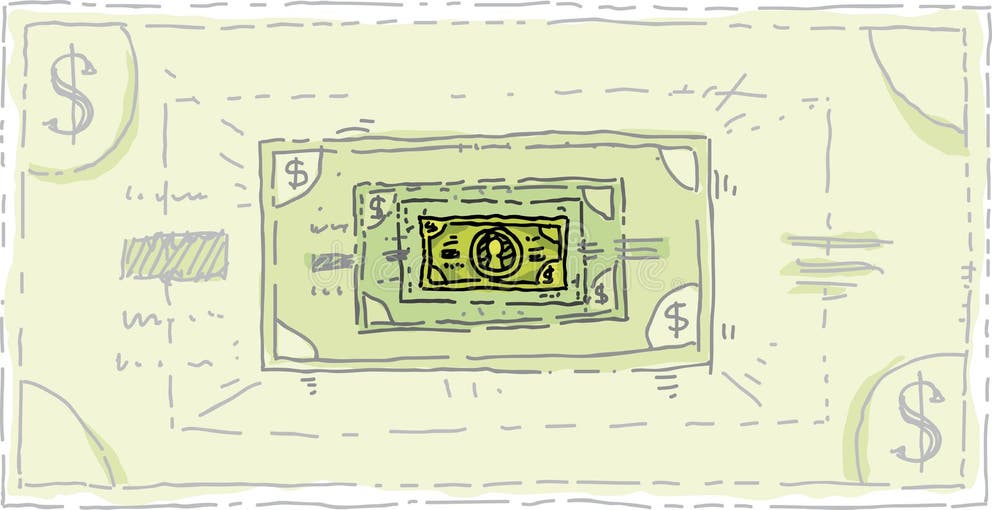 Shrinking Dollar stock vector. Illustration of vector - 77997026