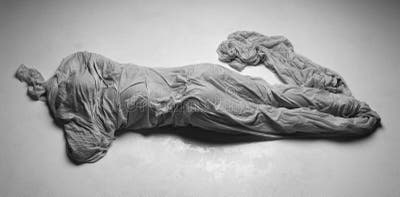 Shrouded Woman stock image. Image of cloth, strange, muslin - 10223005