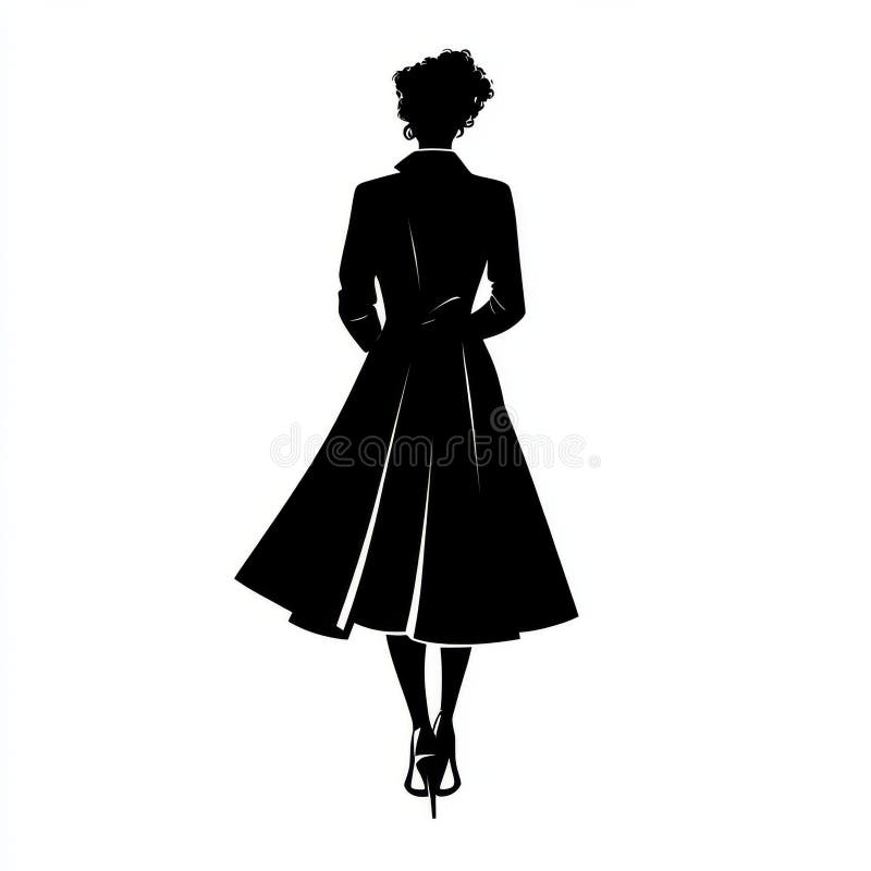 Shrug Silhouette, Illustrated and Isolated on a White Background Stock ...