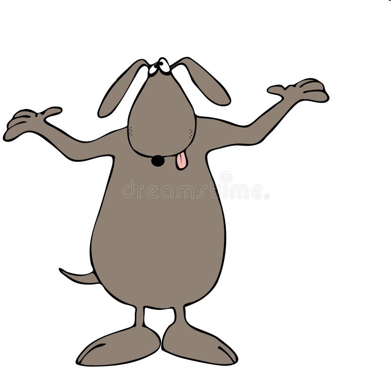 Angry Dog stock vector. Illustration of funny, brown - 39053173