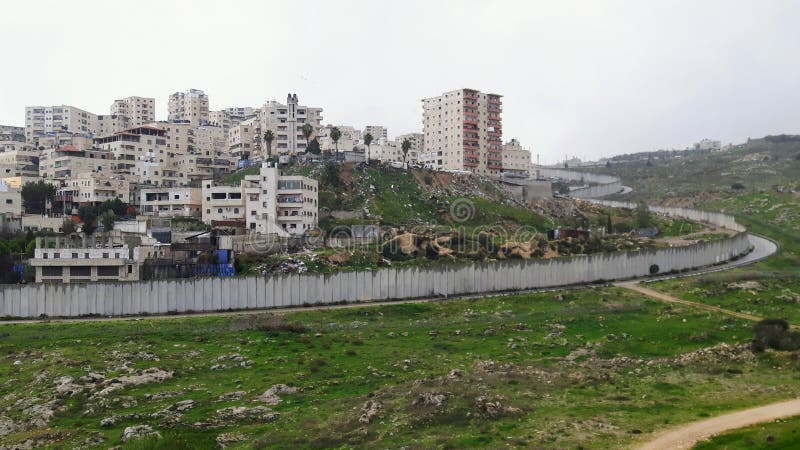 Shuafat Palestinian Refugee Camp Stock Photo - Image of landmark ...