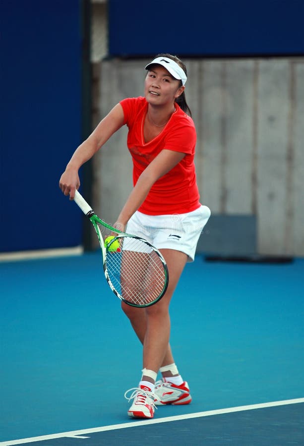 Shuai Peng (China) and Su-Wei Hsieh (TPE) Editorial Photo - Image of ...