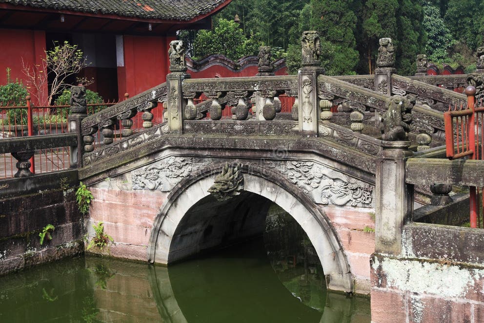 Shuang-gui tang temple stock image. Image of tourist, liangpin - 6585349