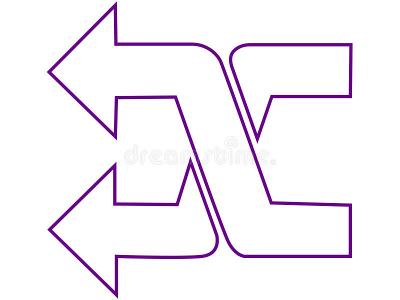 Shuffle arrow stock illustration. Illustration of shuffle - 371459050