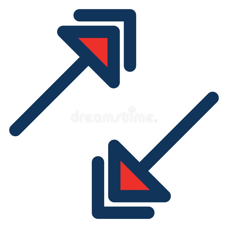 Shuffle Arrows, Intersecting Arrows Isolated Vector Icon Which Can Be ...