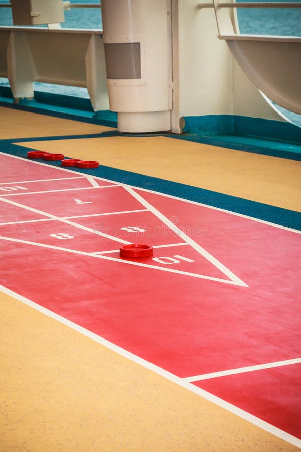 Shuffle Board stock image. Image of ship, relax, shuffle - 25371907