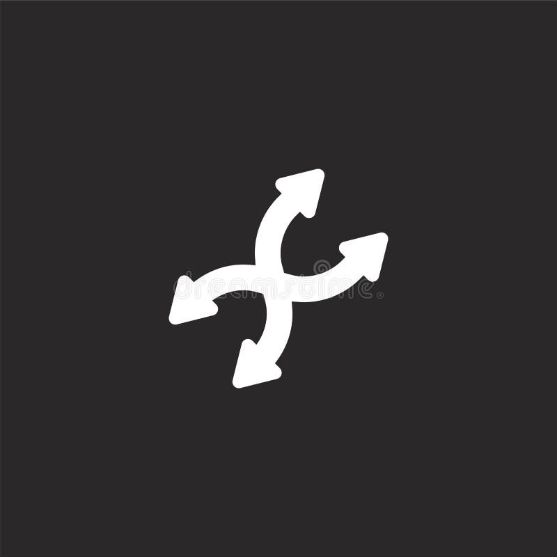 Shuffle Icon. Filled Shuffle Icon for Website Design and Mobile, App ...