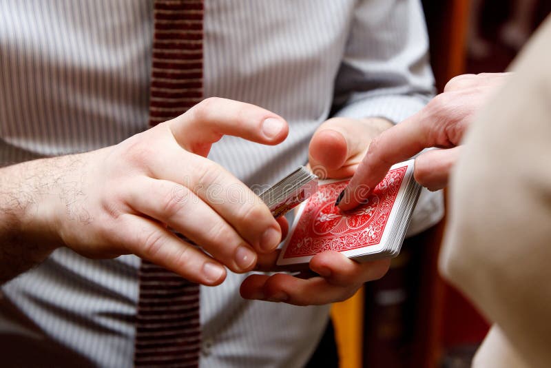 Shuffle of Playing Cards in Hands Stock Photo - Image of playing, deal ...