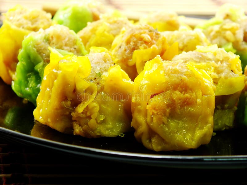 Shumai dumplings dim sum stock photo. Image of close - 67048594