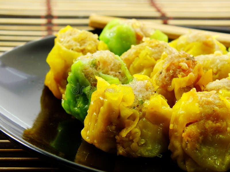 Shumai dumplings dim sum stock image. Image of dumplings - 67048731