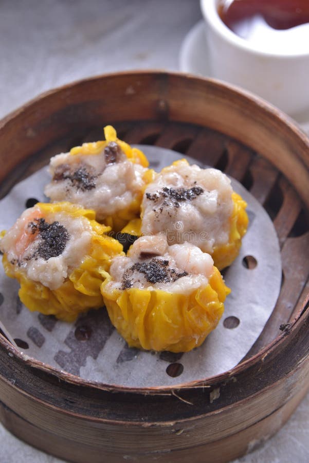 Shumai Pork Dumpling Yam Cha Stock Photo - Image of dinner, nugget ...