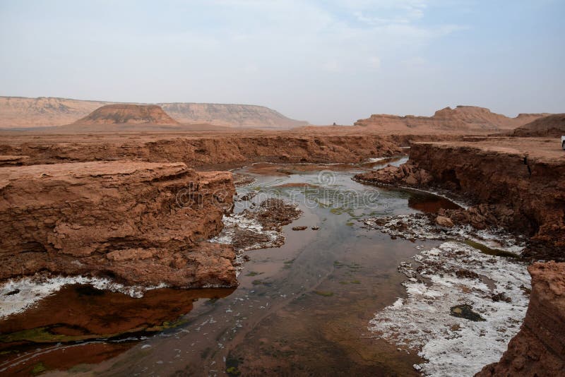 Shur River in Lut Desert of Iran Stock Image - Image of iran, settling ...