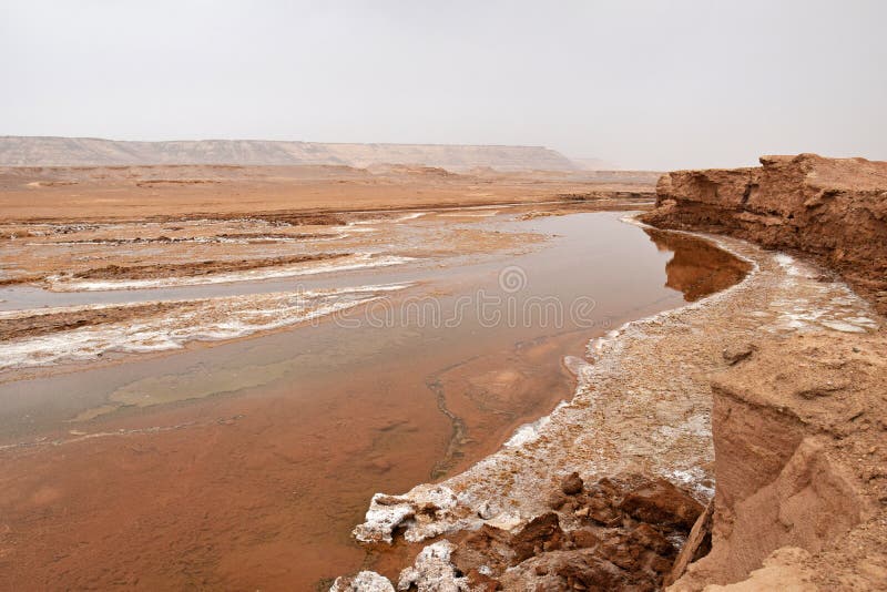 Shur River in Lut Desert of Iran Stock Image - Image of eventually ...