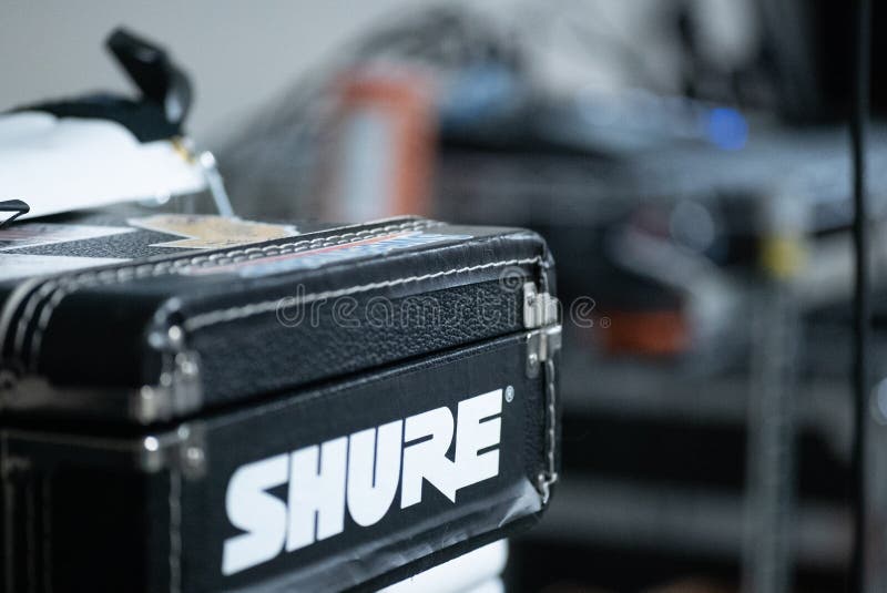 Shure PGX Microphone Case for Live Shows Editorial Photo - Image of ...