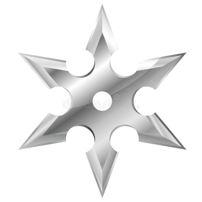 Shuriken Vector stock vector. Illustration of metal, sport - 19212442